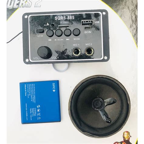 Jual DIY KIT MODUL MP3 BLUETOOTH LCD SET MODULE MP3 BLUETOOTH MODUL SPEAKER BATERAI NO 5