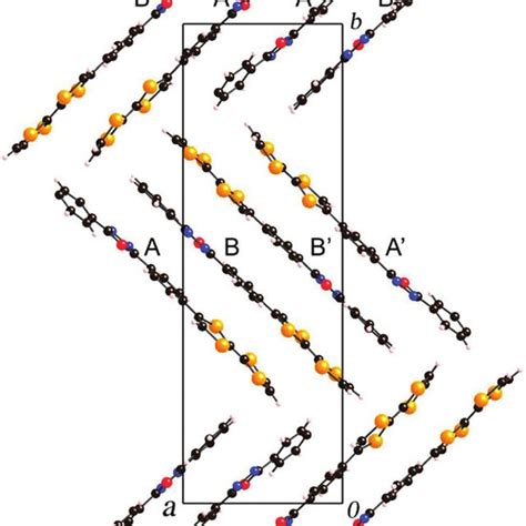Packing In The Solid State Structure Of A Reprinted With Permission Download Scientific