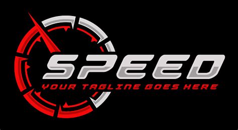 속도 로고 디자인 벡터 일러스트 레이 션입니다 속도계 로고 벡터 속도계에 대한 스톡 벡터 아트 및 기타 이미지 속도계 로고 속도 Istock