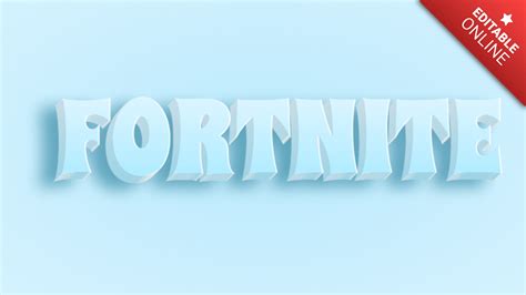 Fortnite Blue Gradient 3d Text Effect Generator