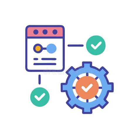 Comprehensive Icon For Integration Testing Stock Illustration