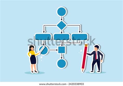 Business Process Workflow Diagram Model Design Stock Vector Royalty Free Shutterstock