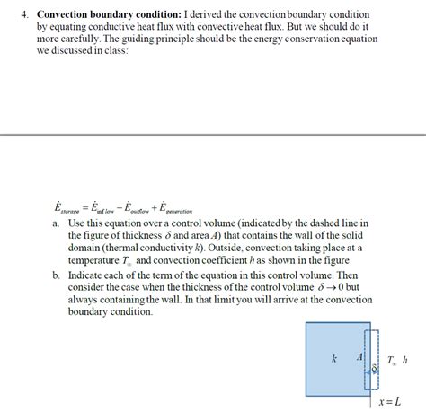 solved 4 convection boundary condition i derived the
