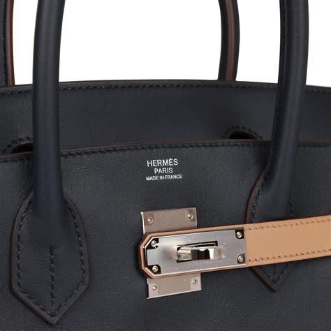 Hermes Colormatic Birkin 30 Caban Black And Chai Swift Palladium Hard