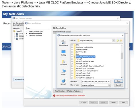 Java ME SDK Platform Detection Failure Netbeans Stack Overflow