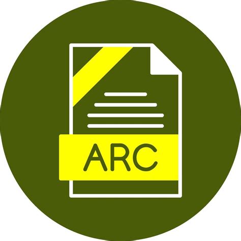 Arc Format Glyph Two Color Style Sample Icon 54726072 Vector Art At