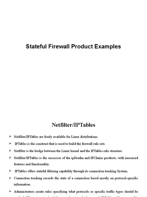 17 Stateful Firewall Product Examples Pdf Firewall Computing
