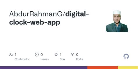 Github Abdurrahmangdigital Clock Web App
