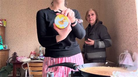 ლია მოვიდა ბაზრიდან ანდრიას მოუტანა თაფლი 🍯🐝 ღომი და ხარჩო მომზადდა🤤😍 Youtube