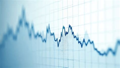 Abstract Line Graph Depicts Data Volatility Fluctuating Financial