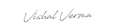 75 Vishal Verma Name Signature Style Ideas Ideal Esign