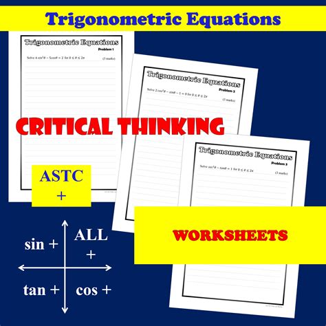 Solving Trigonometric Equations Problem Solving Made By Teachers