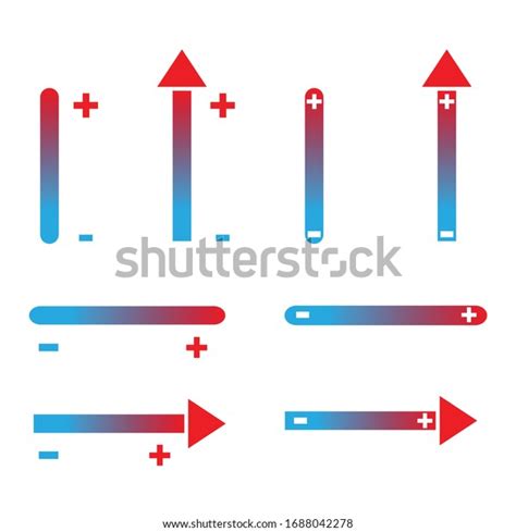 Cold Hot Direction Vector Temperature Arrows Stock Vector Royalty Free