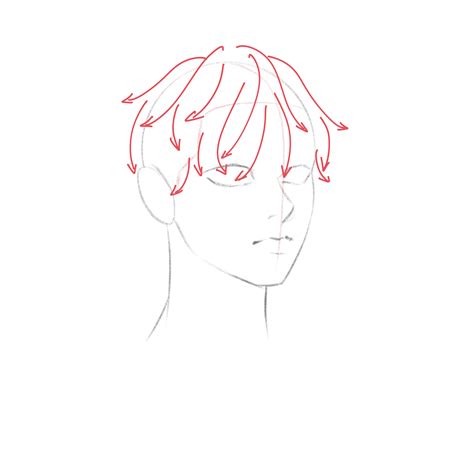 How To Draw Male Anime Hair Step By Step