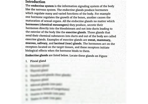 SOLUTION: Endocrine system introduction - Studypool