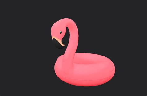 수영 반지 플라밍고 3d 모델 11 Fbx Max Obj Free3d