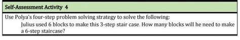 solved use polya s four step problem solving strategy to