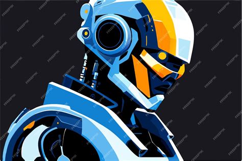 Humanoid Robot Assistant Vector Illustration Premium Ai Generated Vector