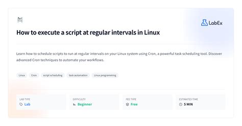 How To Execute A Script At Regular Intervals In Linux Labex