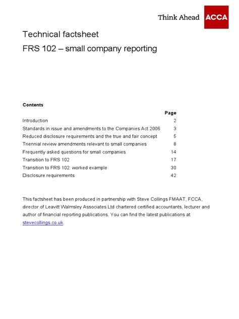 Tf Frs 102 Transition Small Pdf Goodwill Accounting Equity