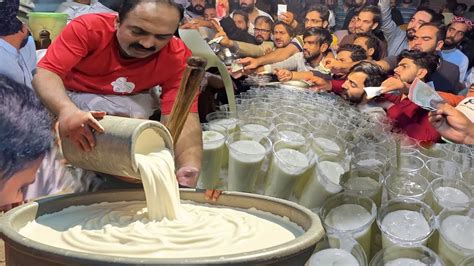 Jedda Lassi Special Jedda Lassi Lahore People Fight For Lassi😳💯 Asian Street Foods Lhr