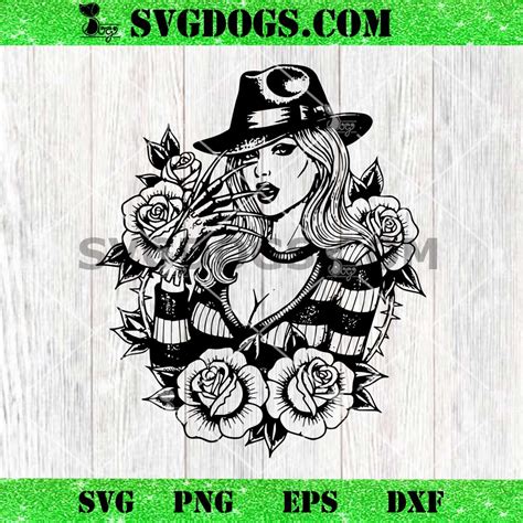 Freddy Krueger Tattoo Girl Svg