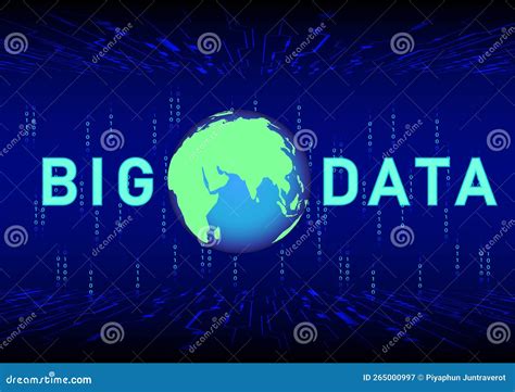abstract background world global with text big data concept hitech