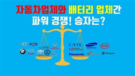 전기 자동차 업체와 배터리 업체간 파워 경쟁의 승자는 자동차 업체들이 직접 배터리를 개발 생산하지 못하고 있는 이유는