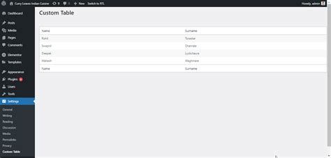 Wordpress How To Create Table With Wp List Table