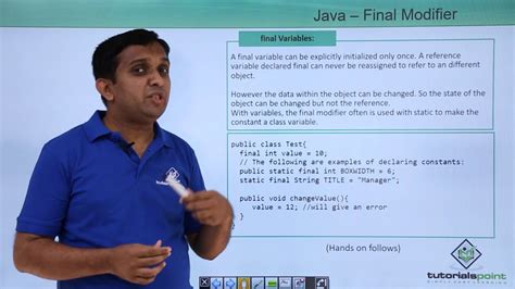 Java Final Modifier Youtube