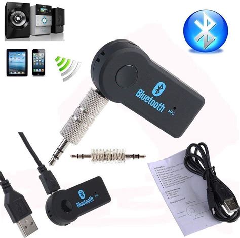 Buy Mm Jack Wireless Bluetooth Receiver Adapter With AUX Audio Stereo Music With Car Kit For