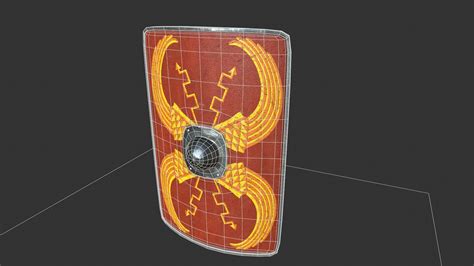 3d Roman Scutum Model Turbosquid 1543939
