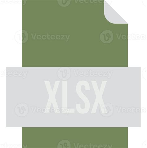 Xlsx File Icon Fill Crisp Corners 57325924 Png