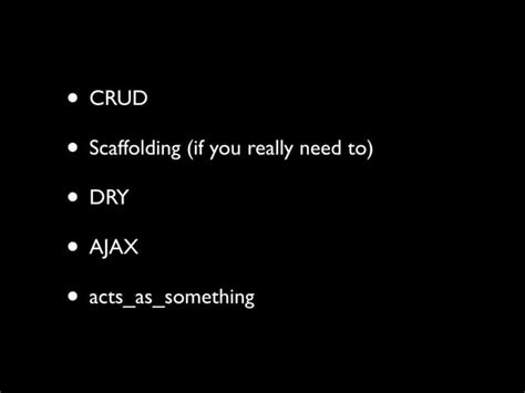 rails advantages and techniques ppt