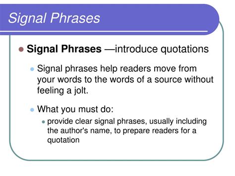 Ppt Signal Phrases Powerpoint Presentation Free Download Id5553189