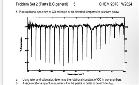 Problem Set 2 Parts Bcgeneral 5 Chem 2070 W2024 5 Pure Rotational