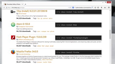 the quickest way to install windows software from the command prompt