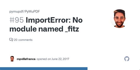 importerror no module named fitz · issue 95 · pymupdf pymupdf · github