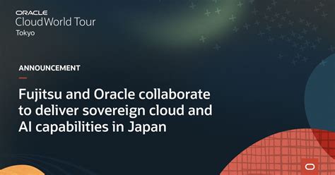 Shakeel Mohammed On Linkedin Fujitsu And Oracle Collaborate To Deliver Sovereign Cloud And Ai…