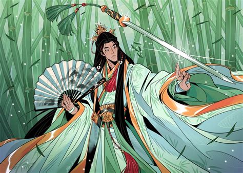 Shen Qingqiu Renzha Fanpai Zijiu Xitong Drawn By Fmd Danbooru