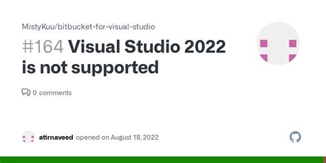 Visual Studio Is Not Supported Issue Mistykuu Bitbucket For Visual Studio Github
