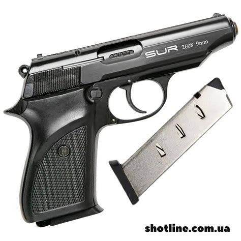 Купить Стартовый сигнальный пистолет SUR 2608 Black з дод. магазином ...