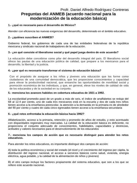 Anmeb Transformación Educativa En México Pdf Educación De La