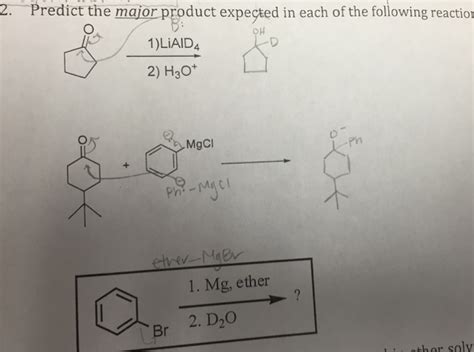 Solved Predict The Major Product Expected In Each Of The Chegg