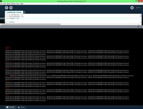 Console Stops Responding When Systemerr And Systemout Are Heavily