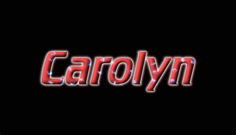 Carolyn Logo Free Name Design Tool From Flaming Text