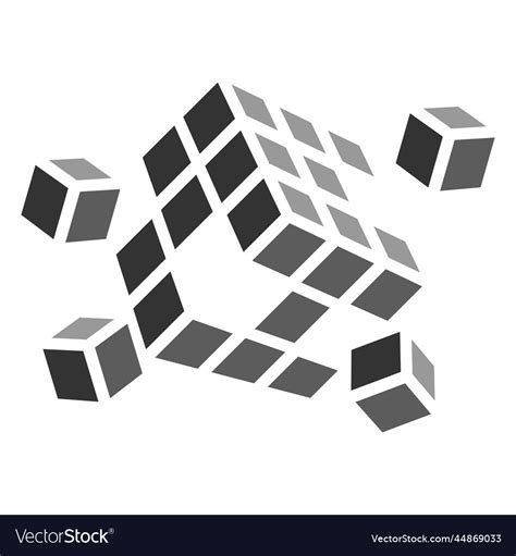 Rubik Cube Element Royalty Free Vector Image Vectorstock