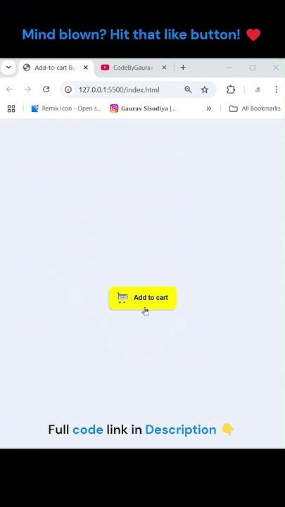 🛒 Amazing Add To Cart Button Animation Must Try Webdevelopment Addtocart Animation Css