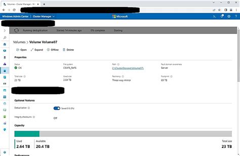 I Have Unexplained Volume Usage On An S2d Cluster Windows