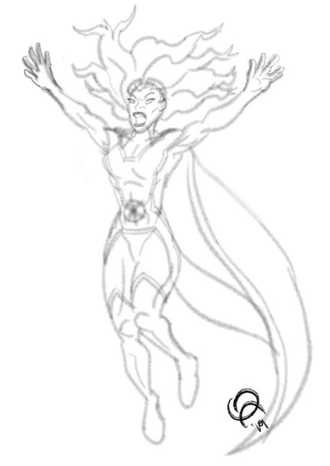 Storm X Men Coloring Page